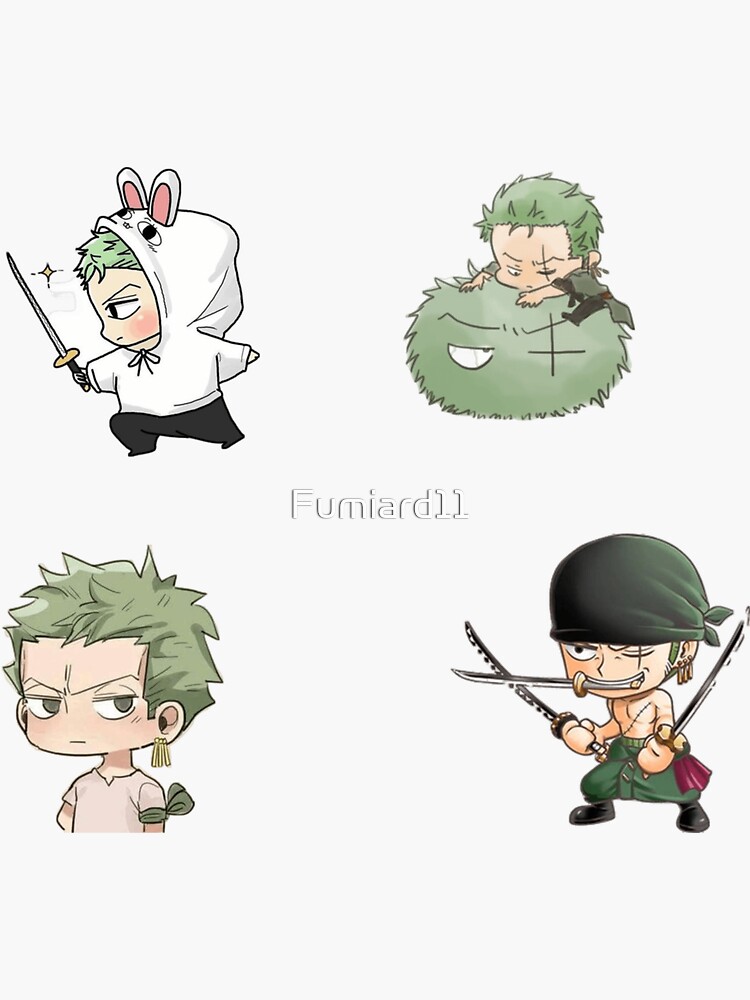 "cute zoro design" Sticker for Sale by Fumiard11 | Redbubble