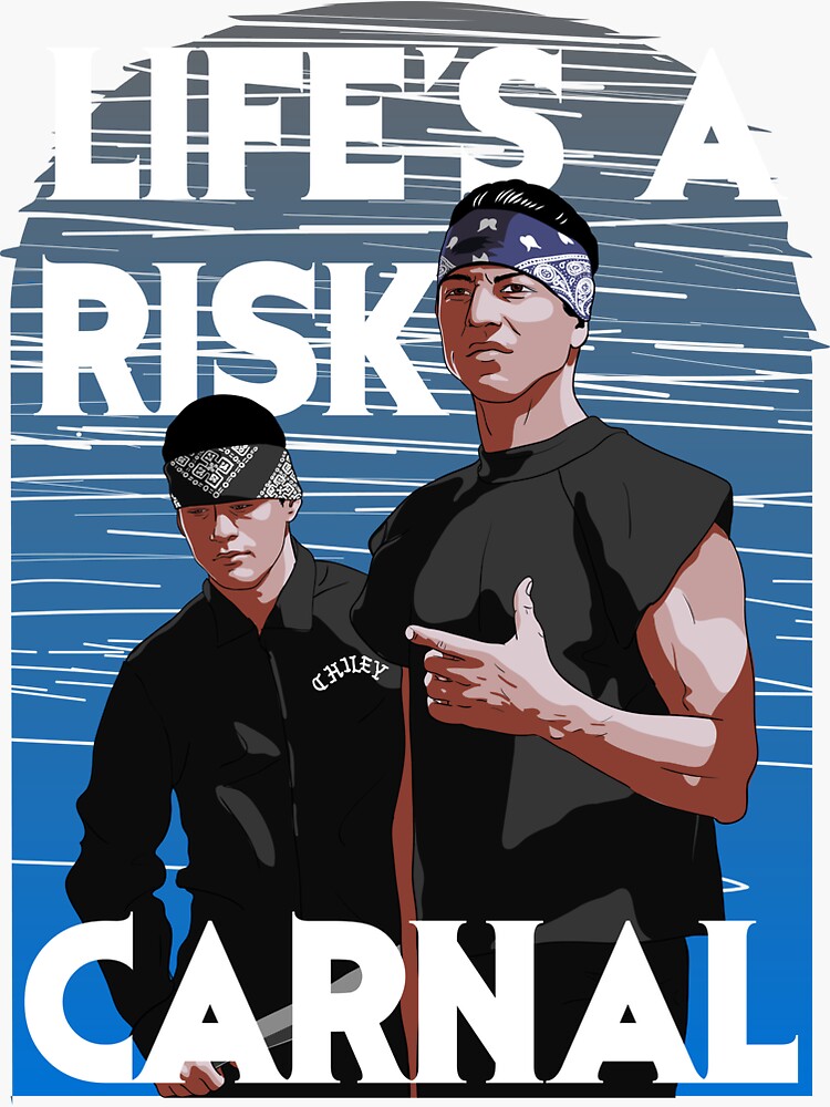 "Life's a Risk Carnal" Sticker for Sale by balkanik | Redbubble