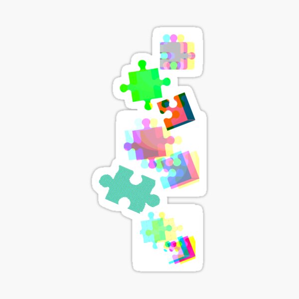 "puzzle" Sticker for Sale by Celeron27 | Redbubble