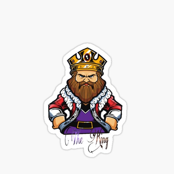 "The king" Sticker for Sale by ayoubarouchi | Redbubble