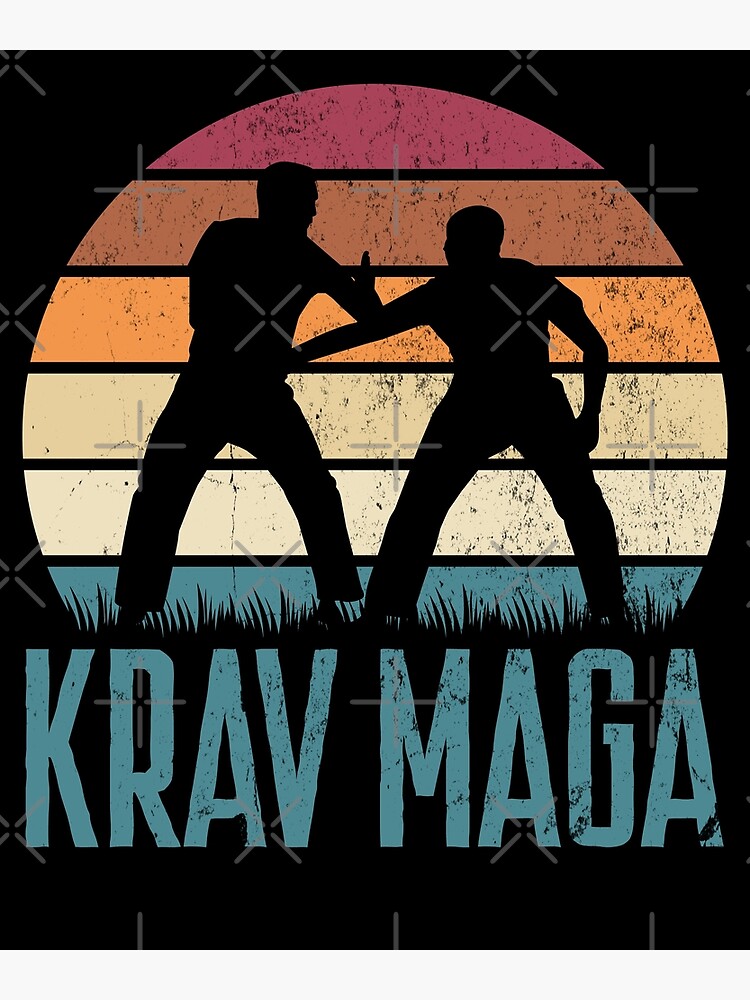 "Martial Arts Self Defense Krav Maga Silhouette" Poster for Sale by ...