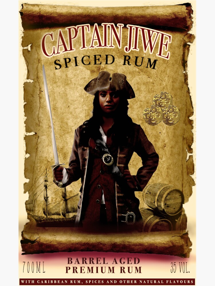 "Captain Jiwe Rum- Limited Edition | Perfect Gift" Sticker for Sale by ...