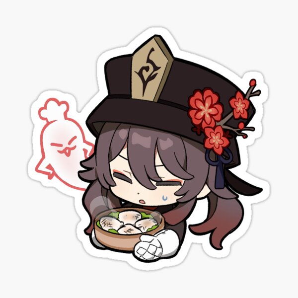 "Hu tao- genshin impact" Sticker for Sale by loadingxyz | Redbubble