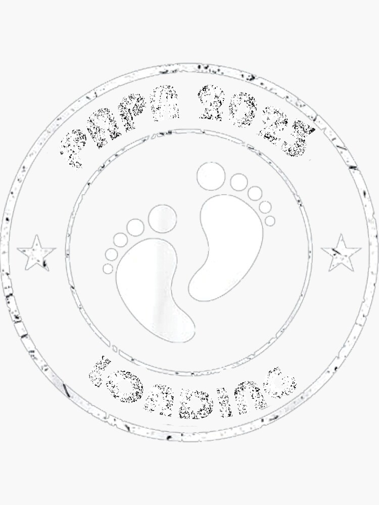 "Man 2023 Dad Loading Future Dad 2023 Download Baby Gift" Sticker for ...