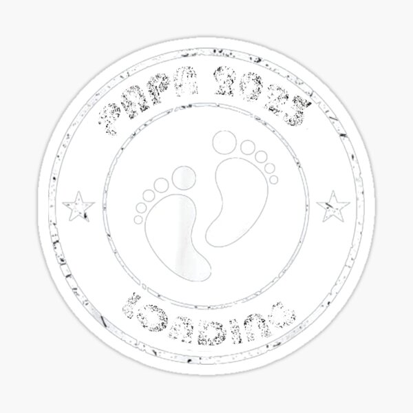 "Man 2023 Dad Loading Future Dad 2023 Download Baby Gift" Sticker for ...