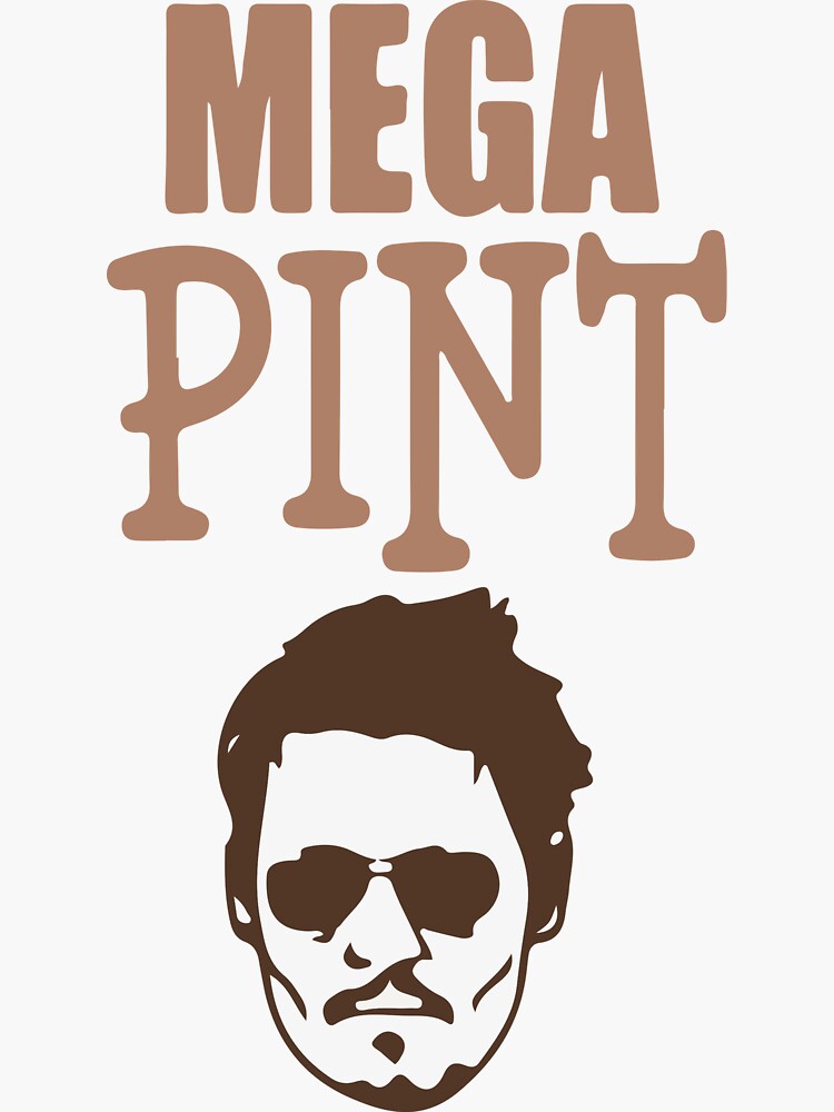 "Mega Pint" Sticker for Sale by Egezinti | Redbubble