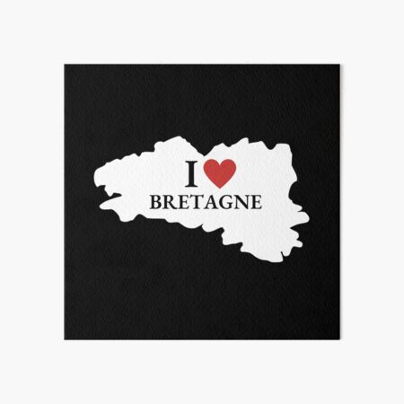 "Bretagne Brittany France breton, bretagne map" Art Board Print for ...