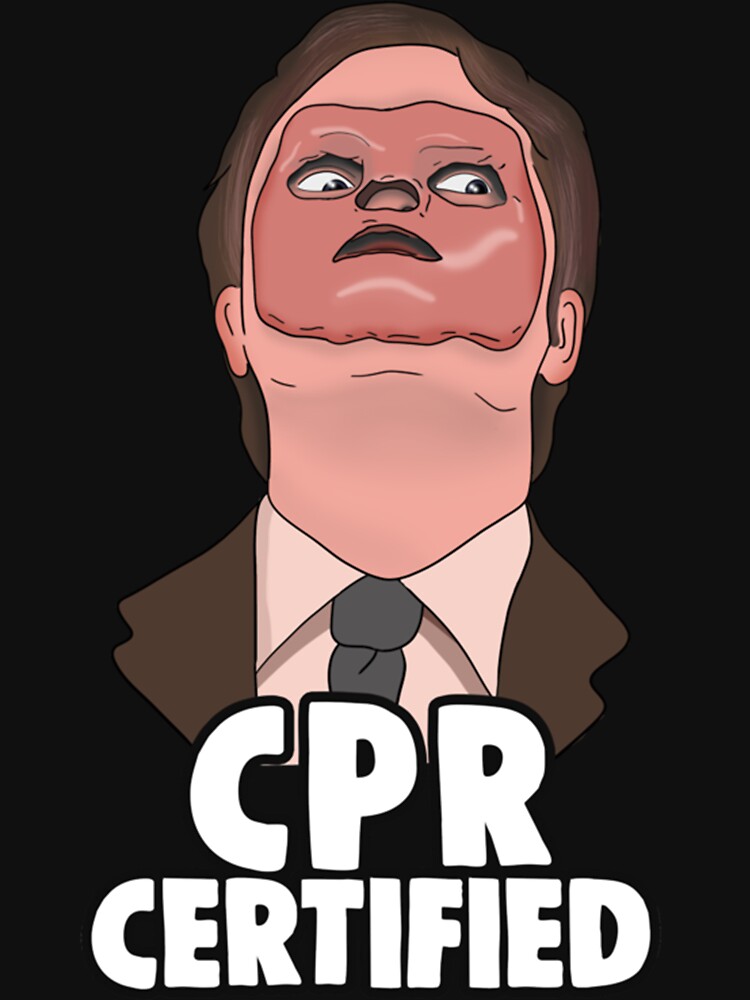 "The Office Memes Dwight CPR Certified" T-shirt for Sale by ...