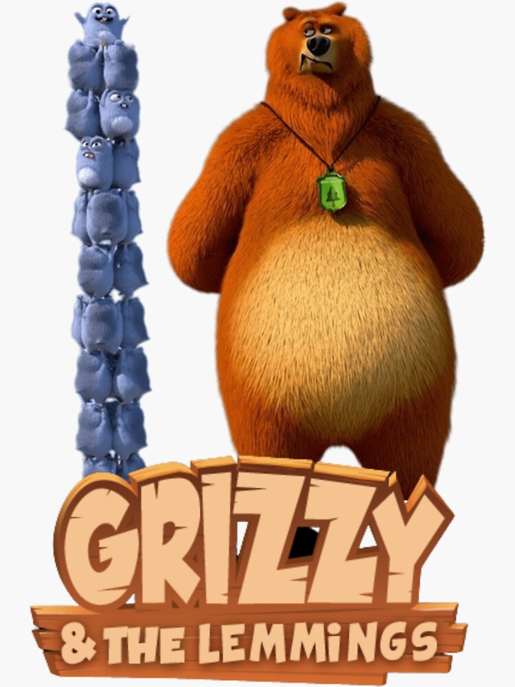 "Happy Lemmings Tabodi and Grizzy" Sticker for Sale by kazoma-nlk ...