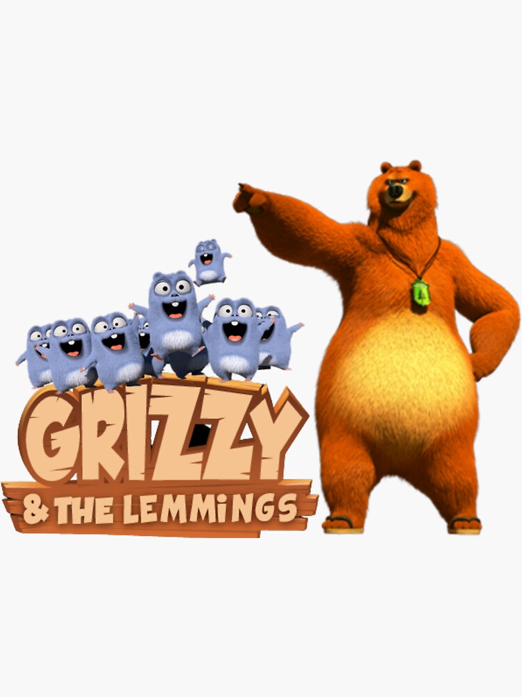 "Happy Lemmings Tabodi and Grizzy" Sticker for Sale by kazoma-nlk ...