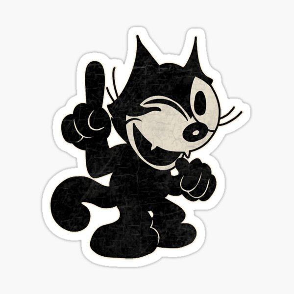 "Felix The Cat Sticker" Sticker for Sale by jansaboruffc | Redbubble