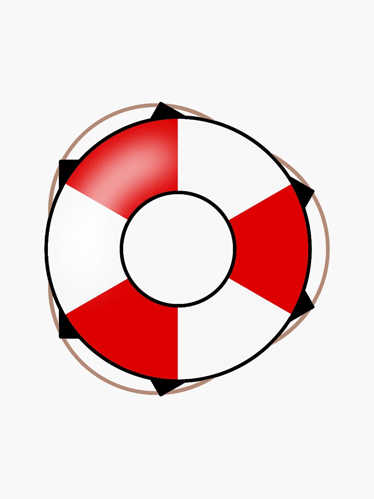"Life Raft" Sticker for Sale by HowlerD0GG | Redbubble