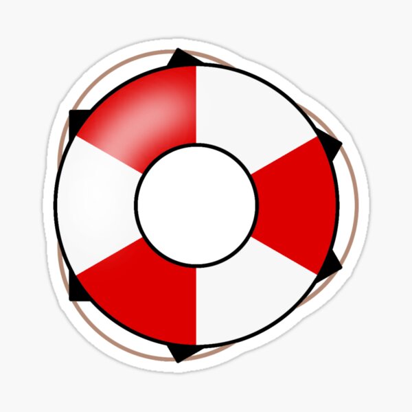 "Life Raft" Sticker for Sale by HowlerD0GG | Redbubble