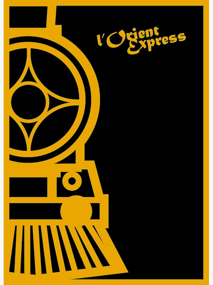 "ORIENT EXPRESS: Vintage Train Print" Sticker for Sale by posterbobs ...