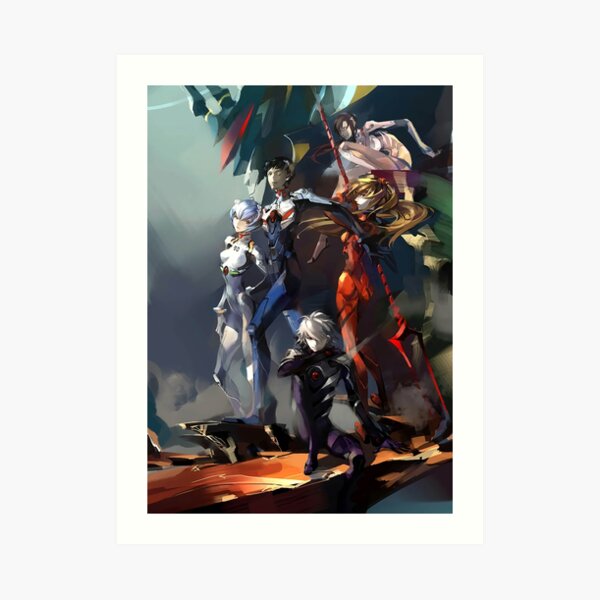 "Rei Ayanami Neon Genesis Evangelion Anime Waifu" Art Print for Sale by ...