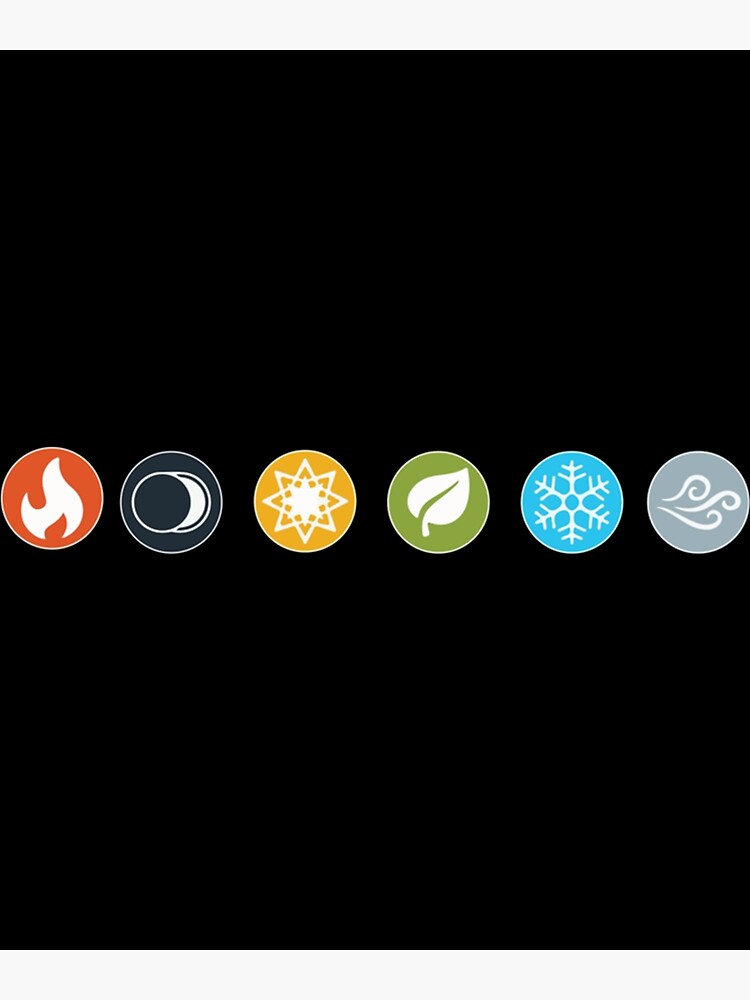 "Gloomhaven Element Symbols Board Game Graphic - Tabletop Gaming ...