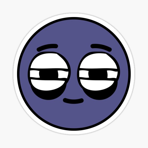 "Sleepy face" Sticker for Sale by solarwind559 | Redbubble