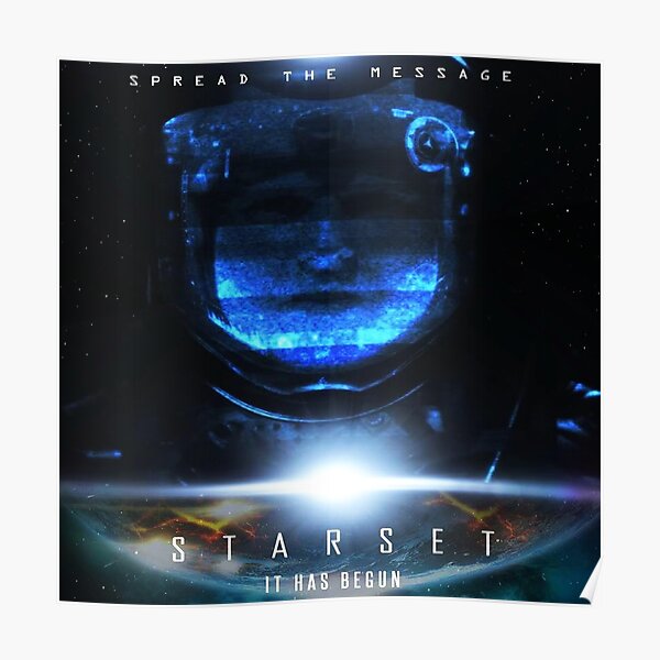 "starset logos posters sticker tour shop trending band" Poster for Sale ...
