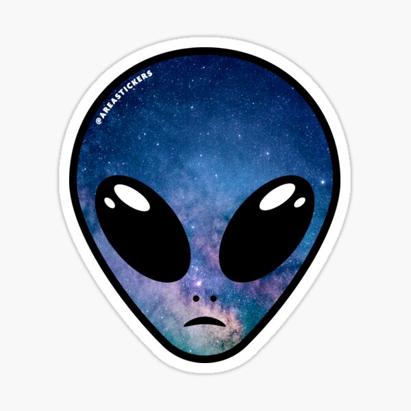 "Alien head - Space skin" Sticker for Sale by AreaStickers | Redbubble