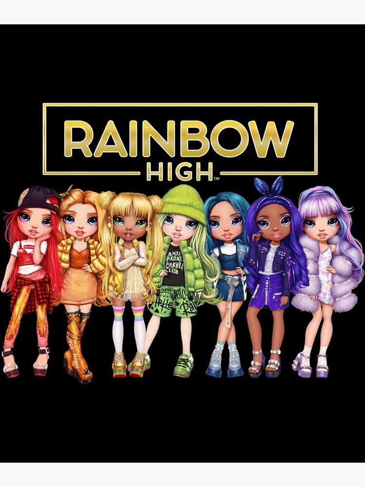 "Rainbow High main characters and logo Classic " Poster for Sale by ...