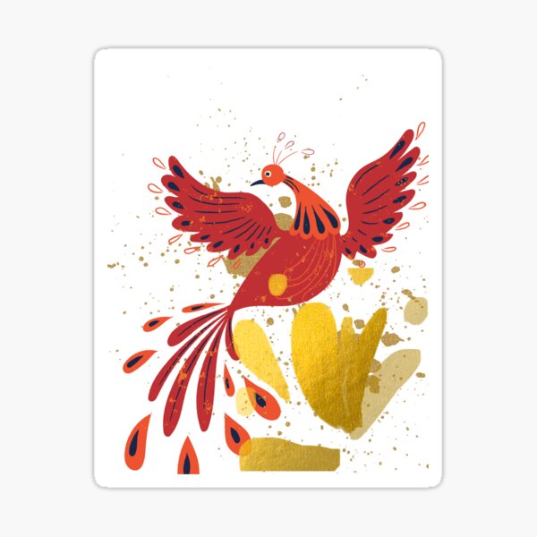 "Phoenix" Sticker for Sale by Shantressnicole | Redbubble