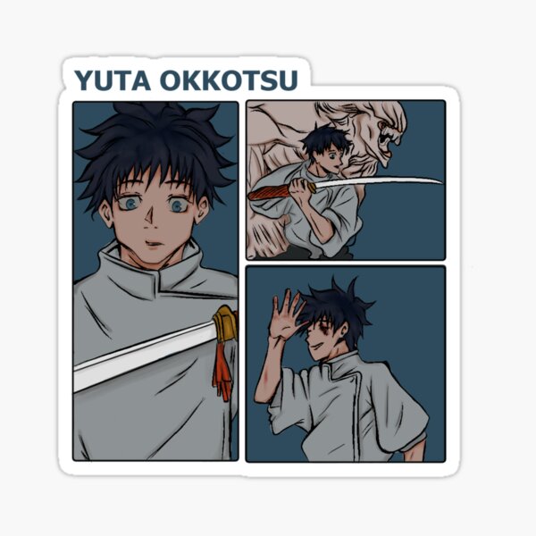 "Yuta Okkotsu (jujutsu kaisen)" Sticker for Sale by disaster-artist ...