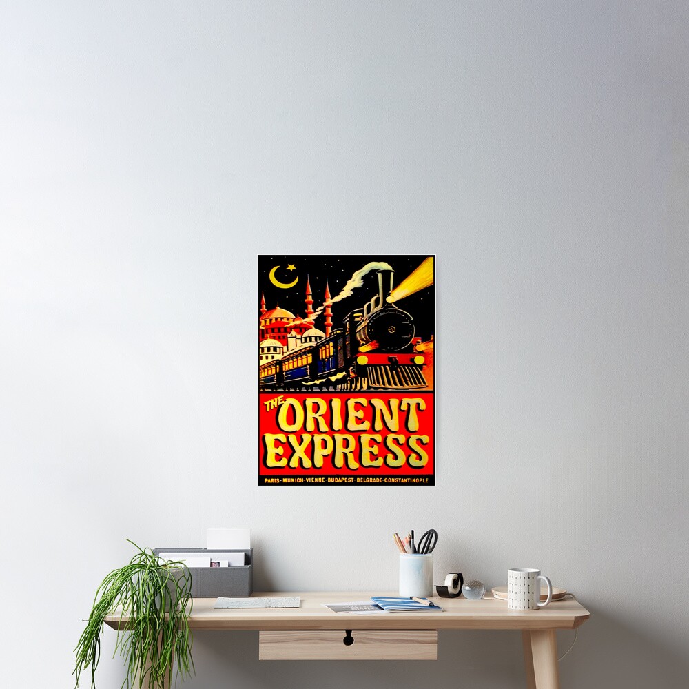 " ORIENT EXPRESS: Vintage 1936 Passenger Train Advertising Print ...