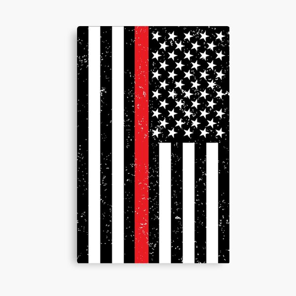 "Distressed Thin Red Line Flag American Firefighter Flag Wallpaper ...