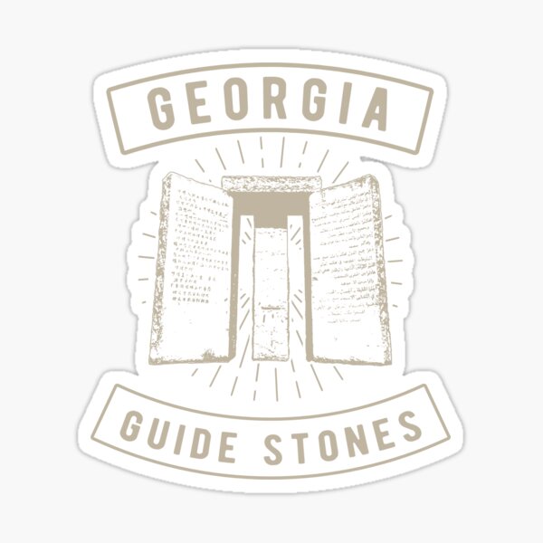 "Georgia Guidestones" Sticker for Sale by JakeRhodes | Redbubble