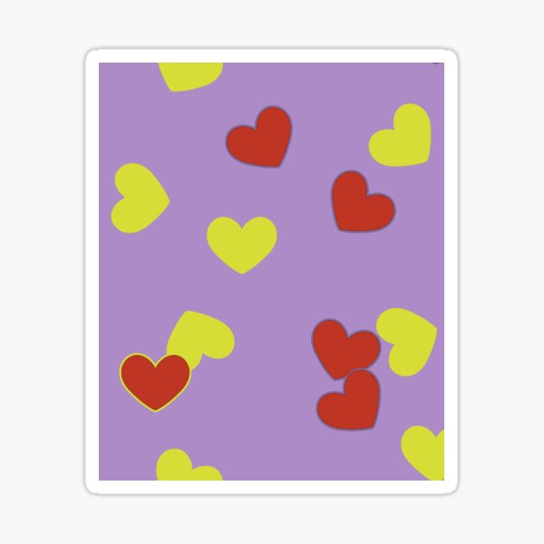 "Hearts" Sticker for Sale by Gizi-Zuckermann | Redbubble