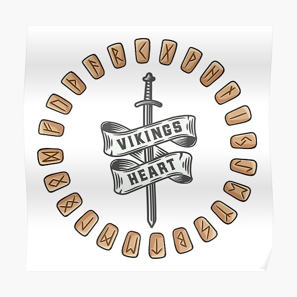 " You are a viking warrior Runic" Poster for Sale by Emil1993 | Redbubble