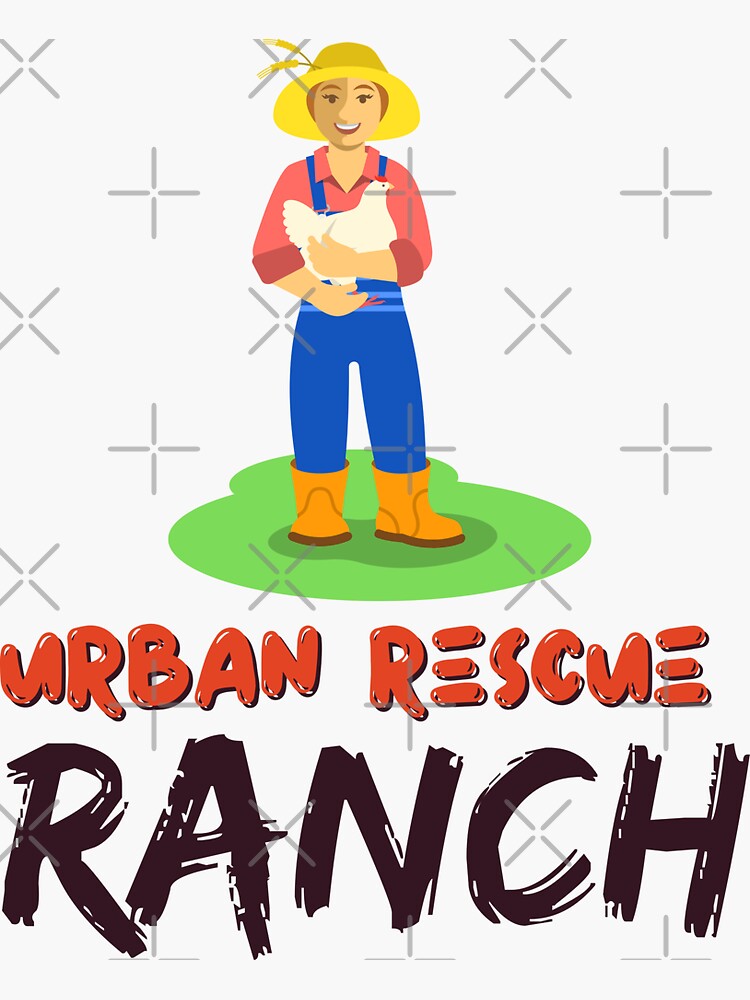 "Urban Rescue Ranch" Sticker for Sale by PerfectBlend | Redbubble