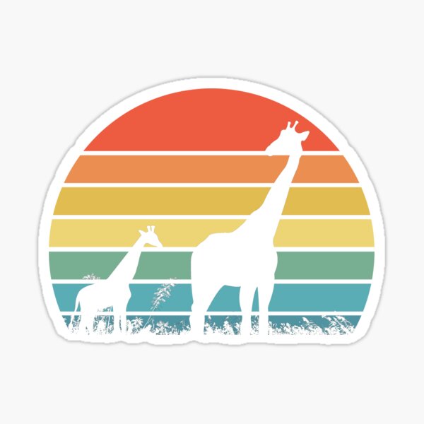 "Giraffe Logo - Giraffe Silouhette - Moody Giraffe " Sticker for Sale ...