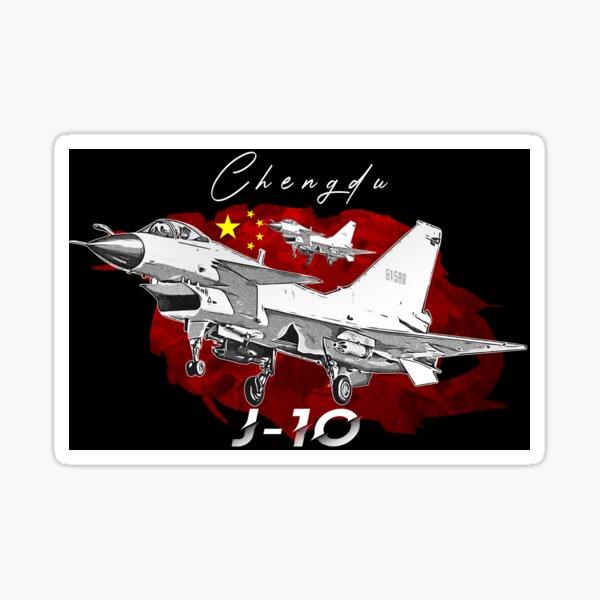 "Chengdu J-10 Chiness Fighterjet" Sticker for Sale by Aerolovers ...
