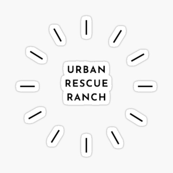 "URBAN RESCUE RANCH" Sticker for Sale by fashionHiru | Redbubble