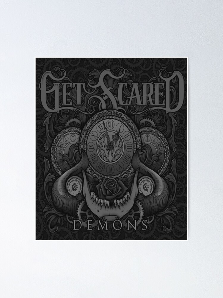"Get scared band" Poster for Sale by RockfanStore | Redbubble
