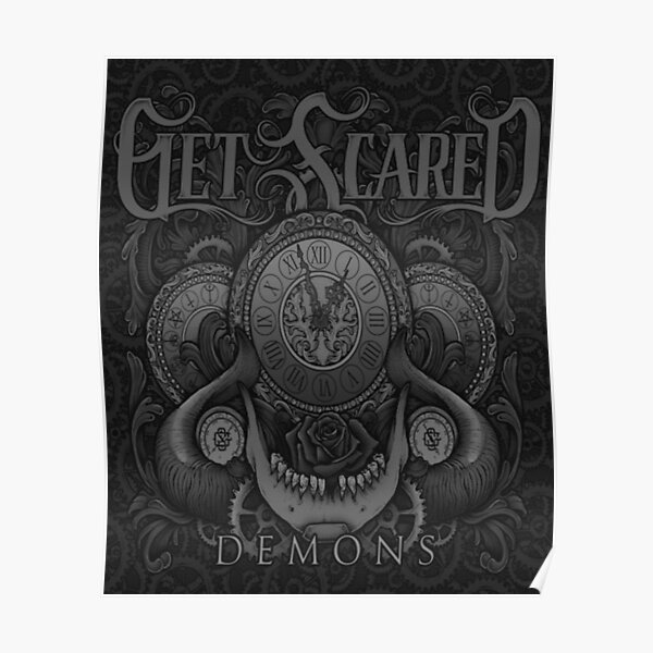 "Get scared band" Poster for Sale by RockfanStore | Redbubble