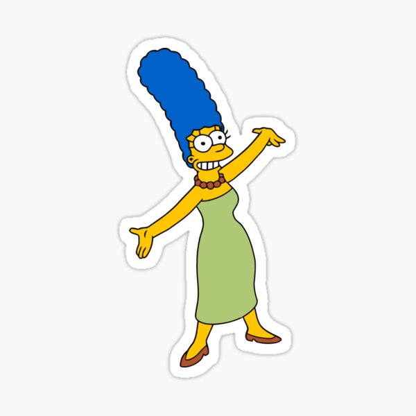 "marge ; the simpsons" Sticker for Sale by Artohm-Designs | Redbubble