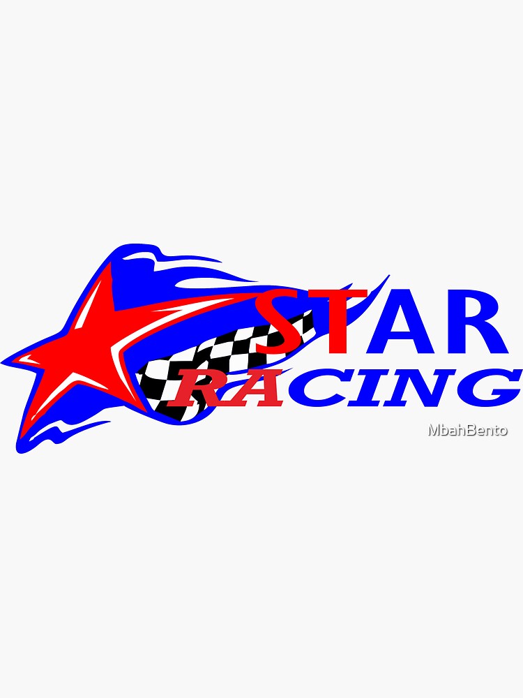 "STAR RACING" Sticker for Sale by MbahBento | Redbubble