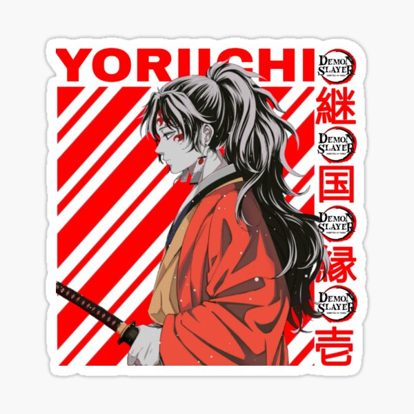 "Yoriichi tsugikuni " Sticker for Sale by art-anime00 | Redbubble