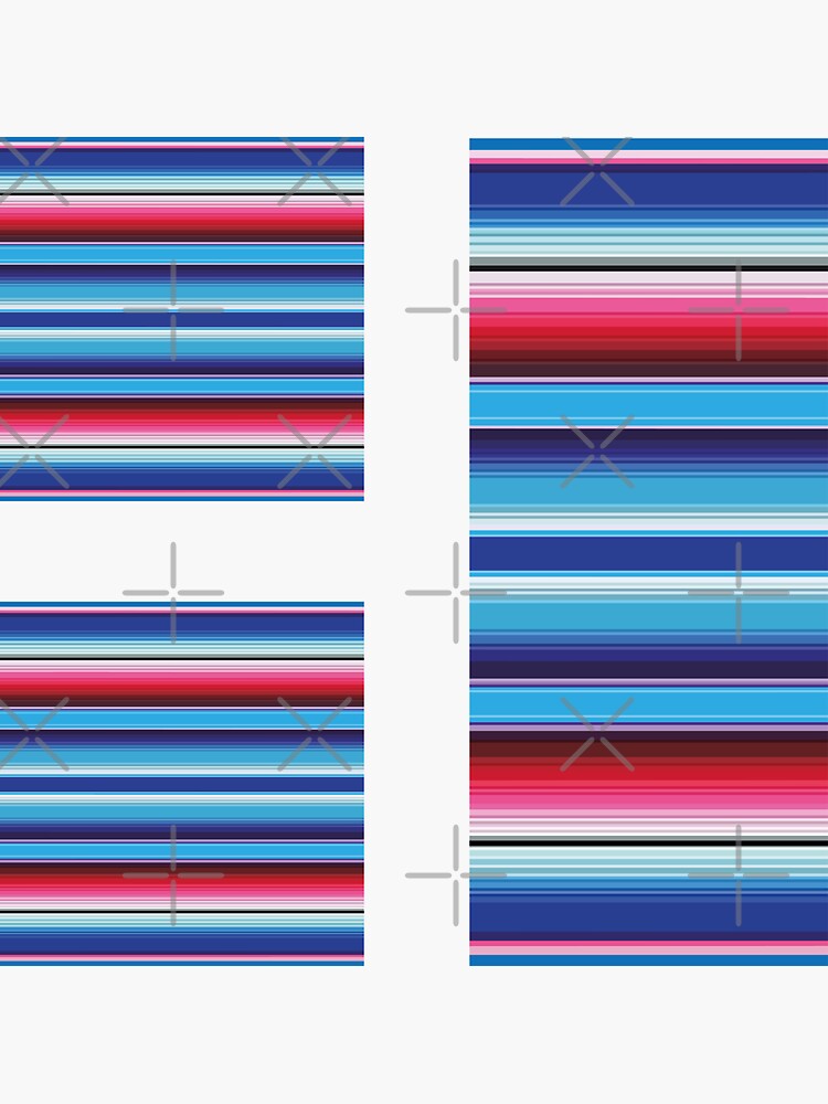 "Blue and red Serape Mexican serape blanket vibrant zerape saltillo ...