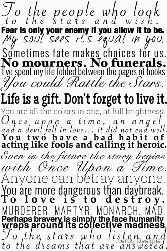 "Quotes - Collection of Young Adult Book Quotes" by caitjacobs | Redbubble