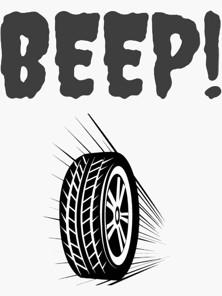 "Beep Cartoon" Sticker for Sale by Vard-Rose | Redbubble