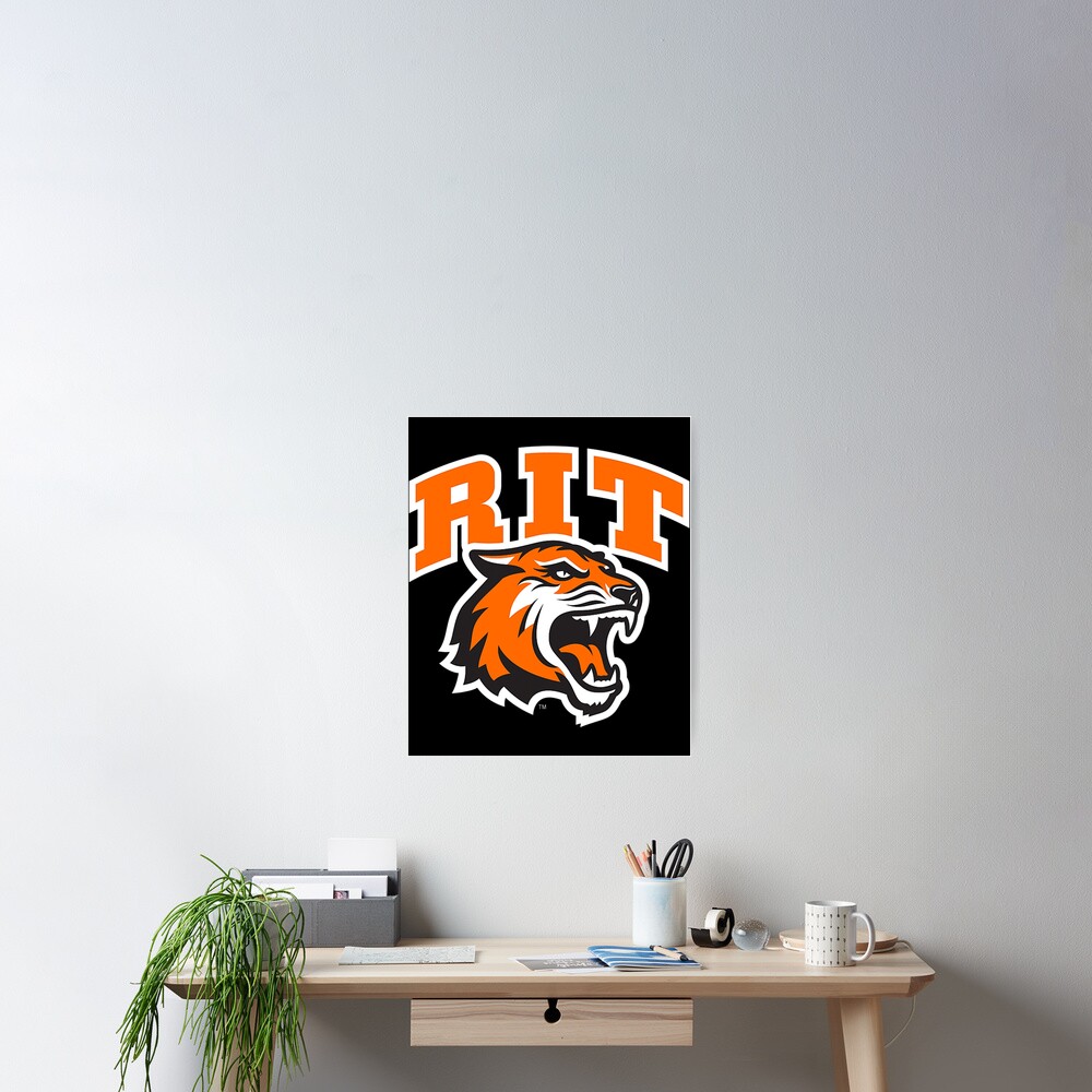 "Rochester Institute of Technology RIT Tiger Stacked Logo" Poster for ...