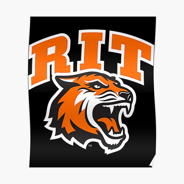 "Rochester Institute of Technology RIT Tiger Stacked Logo" Poster for ...