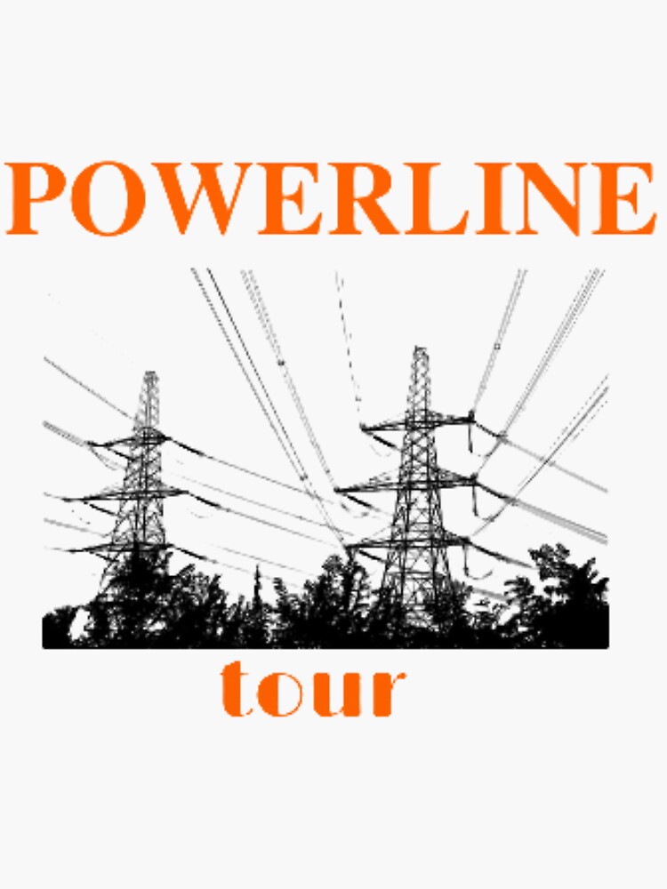 "POWERLINE TOUR Gift for powerline lovers" Sticker for Sale by ...