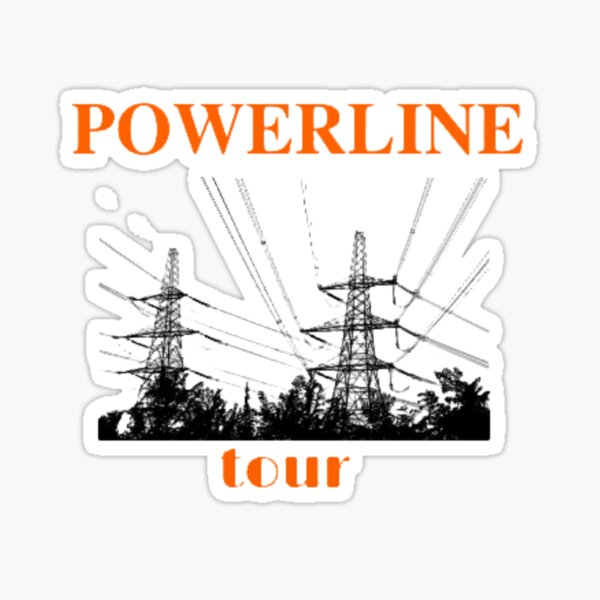 "POWERLINE TOUR Gift for powerline lovers" Sticker for Sale by ...