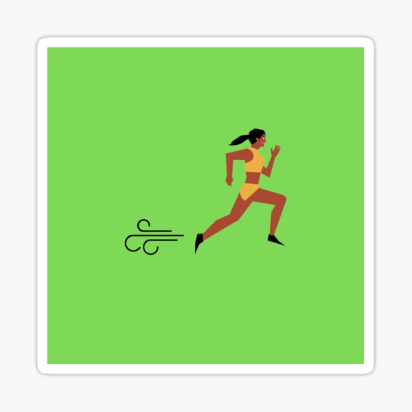 "runner" Sticker for Sale by dynamic-life | Redbubble