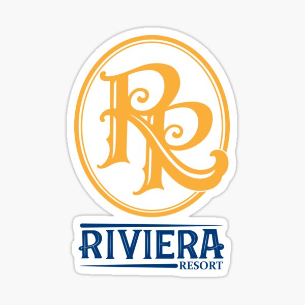 "Riviera Resort Logo" Sticker for Sale by Lunamis | Redbubble