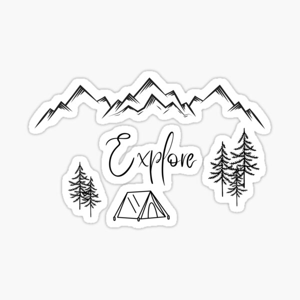 "Explore the Great Outdoors" Sticker for Sale by Pattywack5 | Redbubble